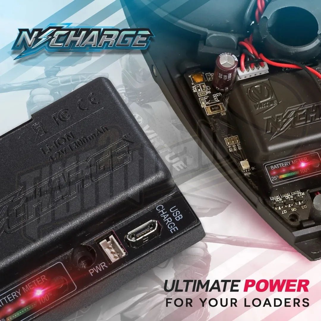 Virtue N-Charge Rechargeable Battery Pack - Time 2 Paintball